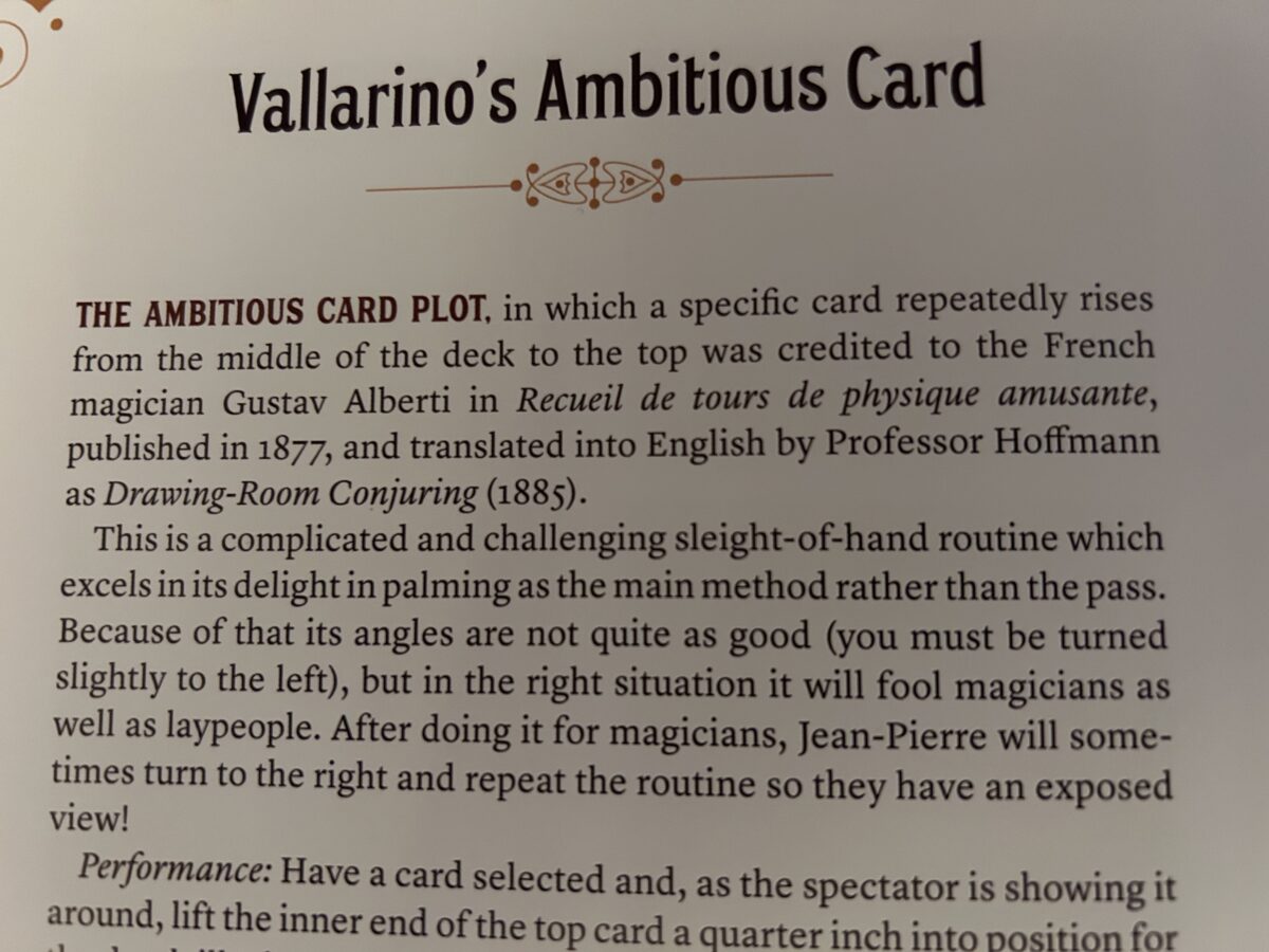 The First Ambitious Card – MagicShow.Tips